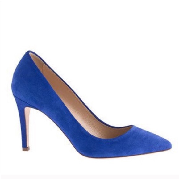 J. Crew | Shoes | Jcrew Pumps Heels Electric Blue Bluebird 65 | Poshmark